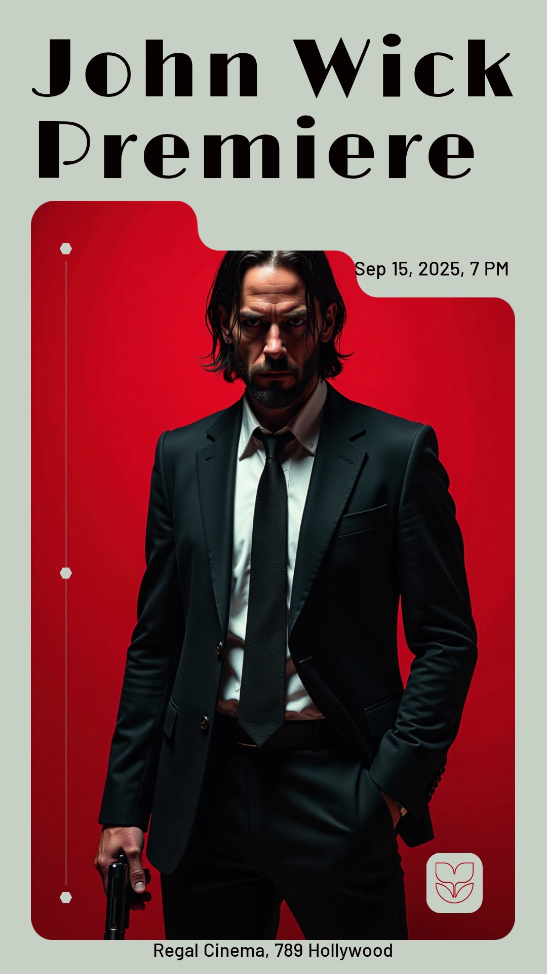 John Wick Movie Poster Premiere Poster Template - AI Designs by MolyPix.AI