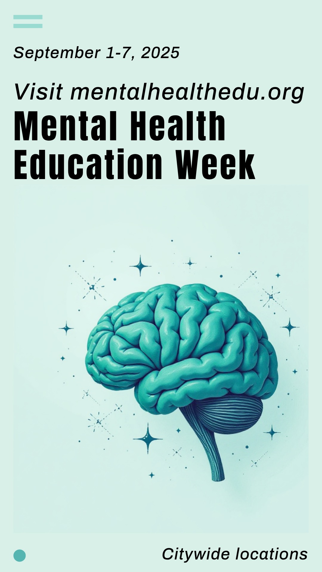 Mental Health Education Week Poster Template - AI Designs by MolyPix.AI