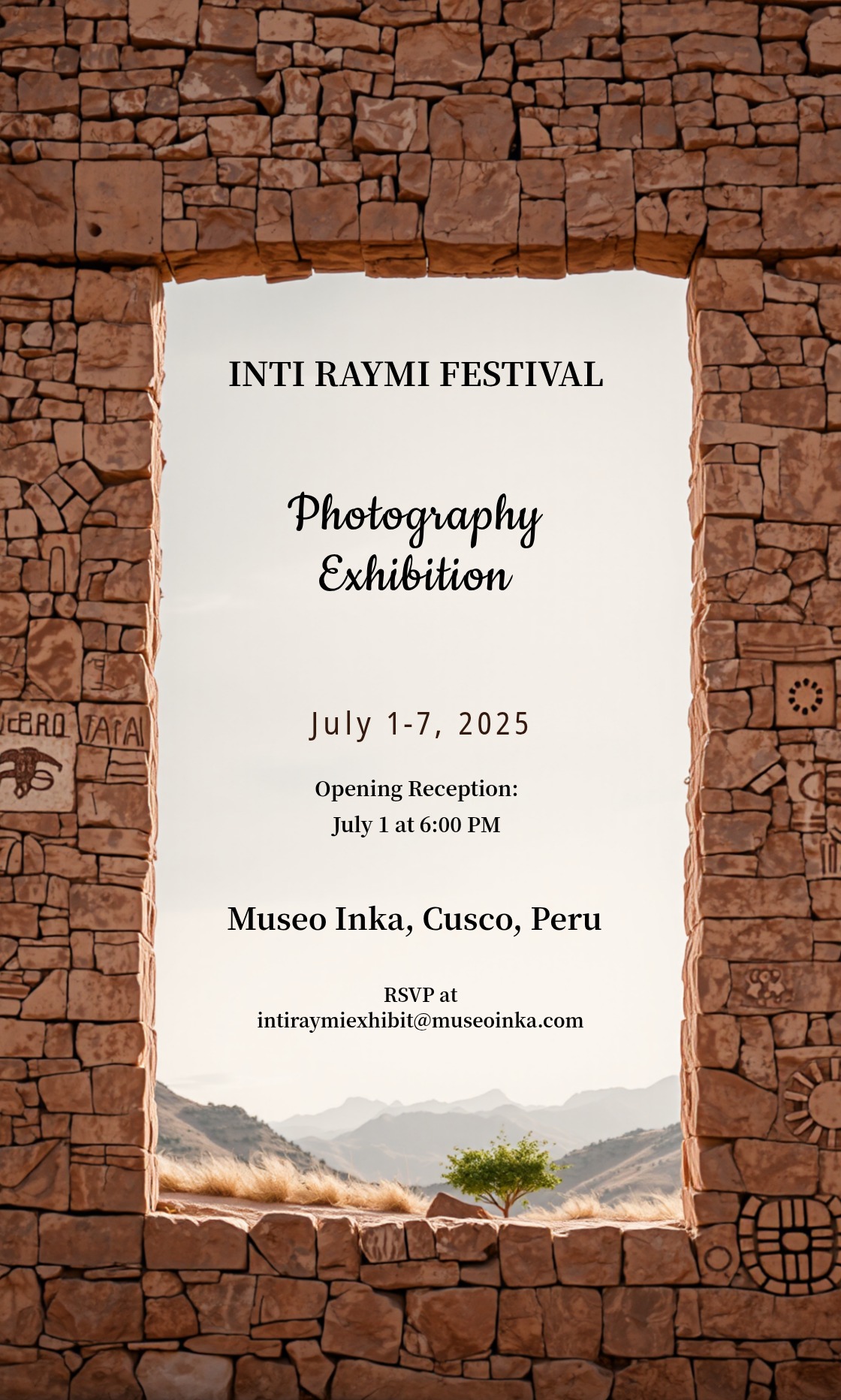 Inti Raymi Festival Photography Invitation Template - AI Designs by ...