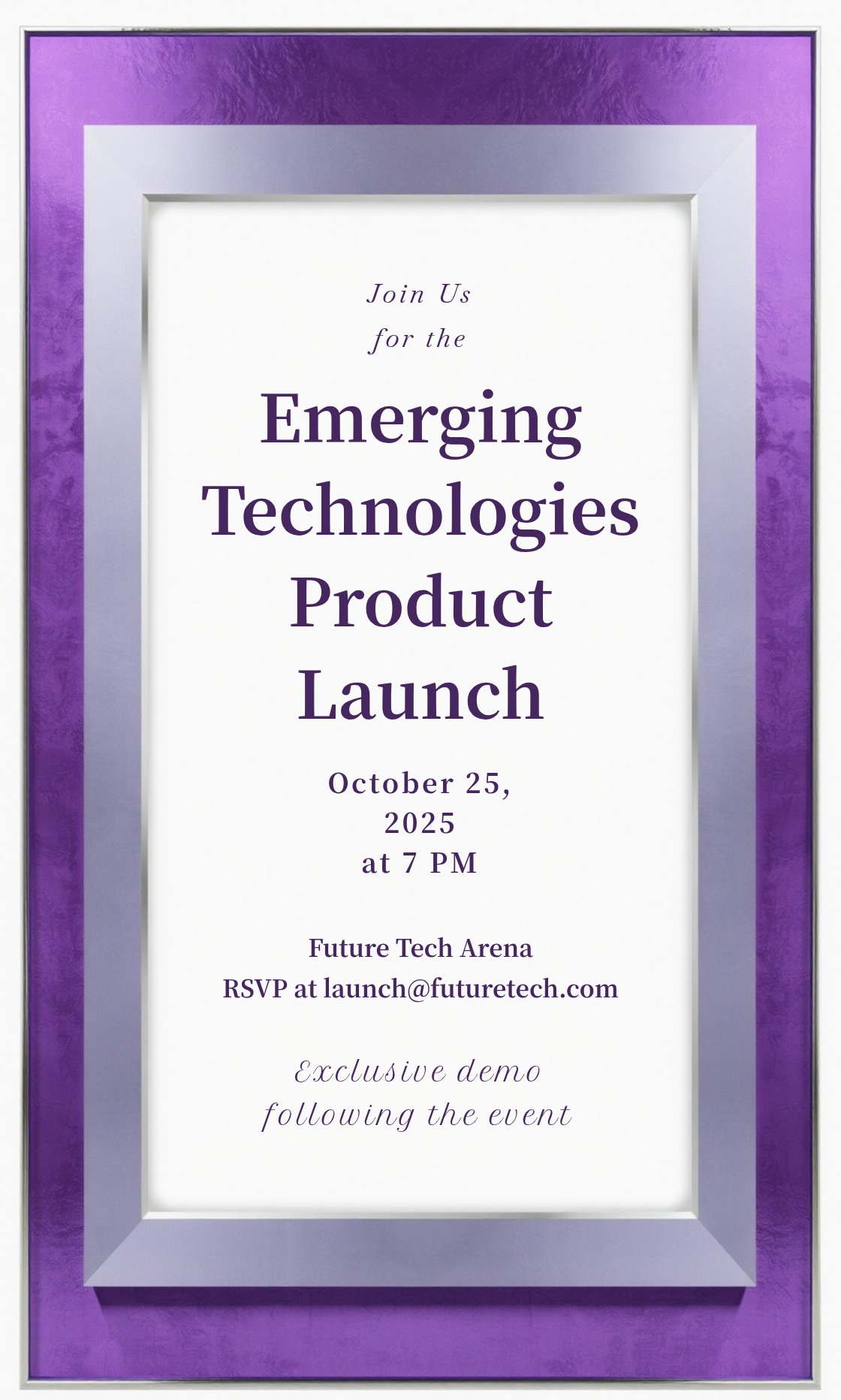 Emerging Technologies Product Launch Invitation Template - AI Designs ...