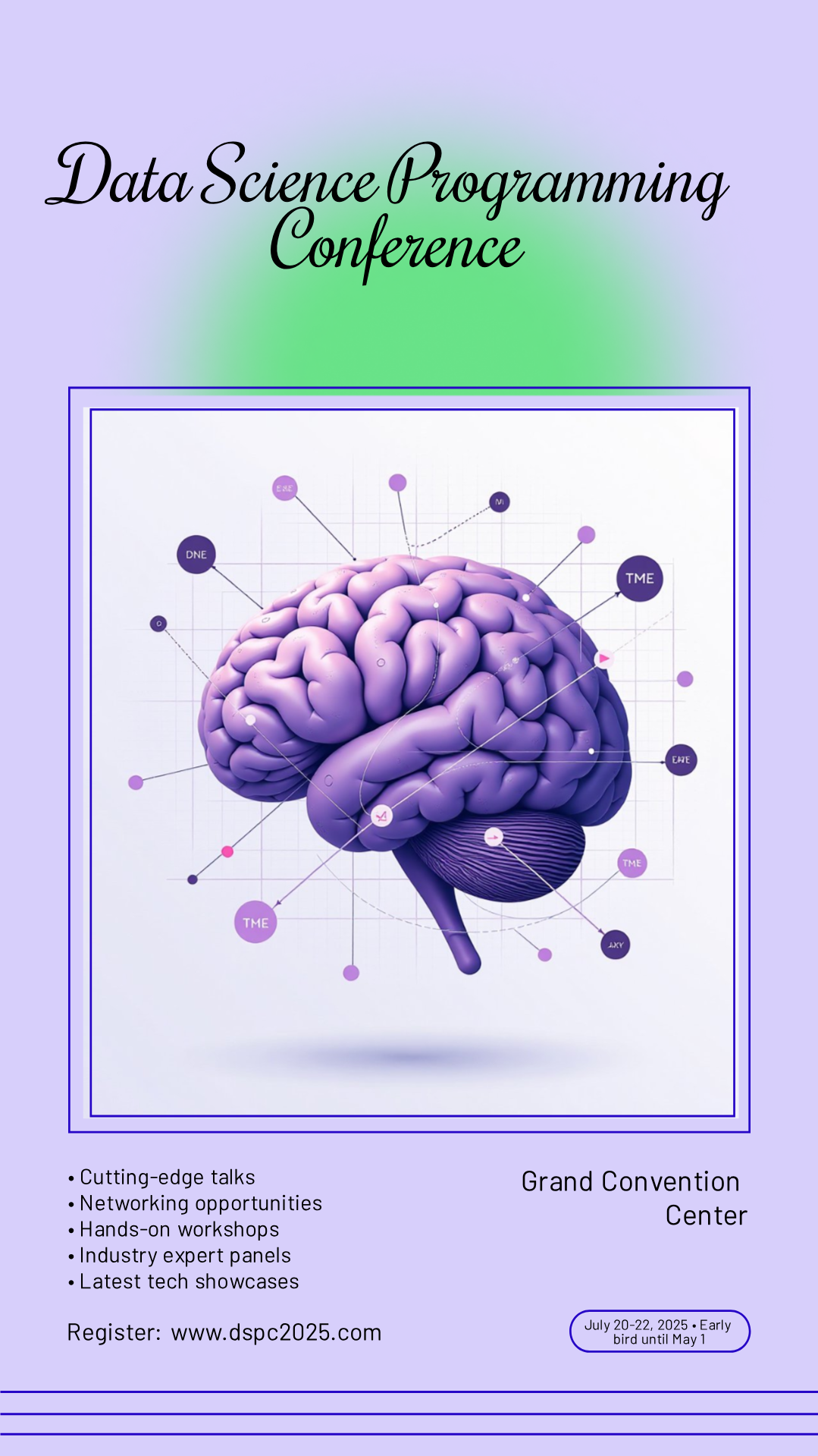 Annual Data Science Programming Conference Poster Template - AI Designs ...