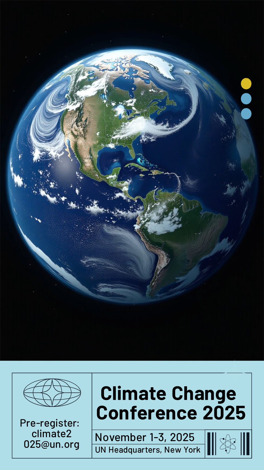 Climate Change Conference Poster Template - AI Designs by MolyPix.AI