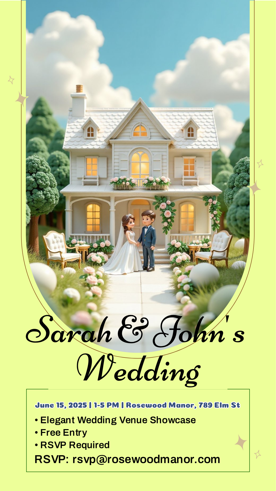 Wedding Venues Showcase Poster Template - AI Designs by MolyPix.AI