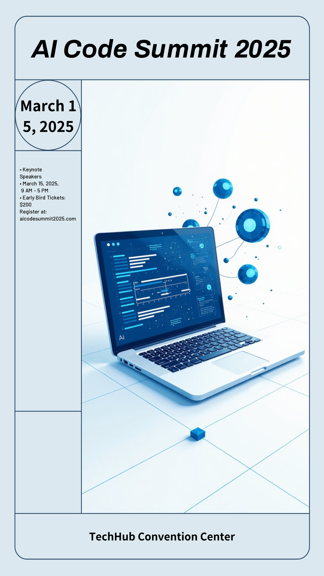 AI Code Summit Poster Template - AI Designs by MolyPix.AI