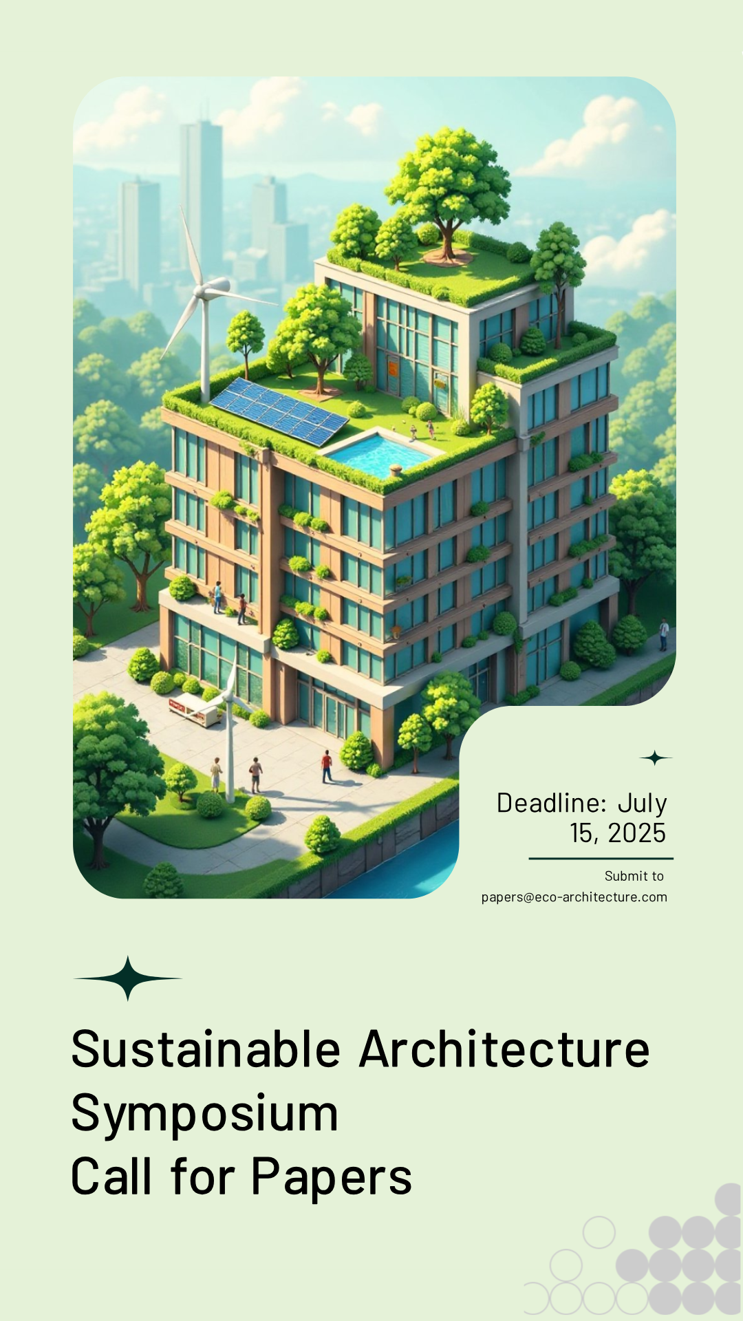 Sustainable Architecture Call for Papers Poster Template - AI Designs ...