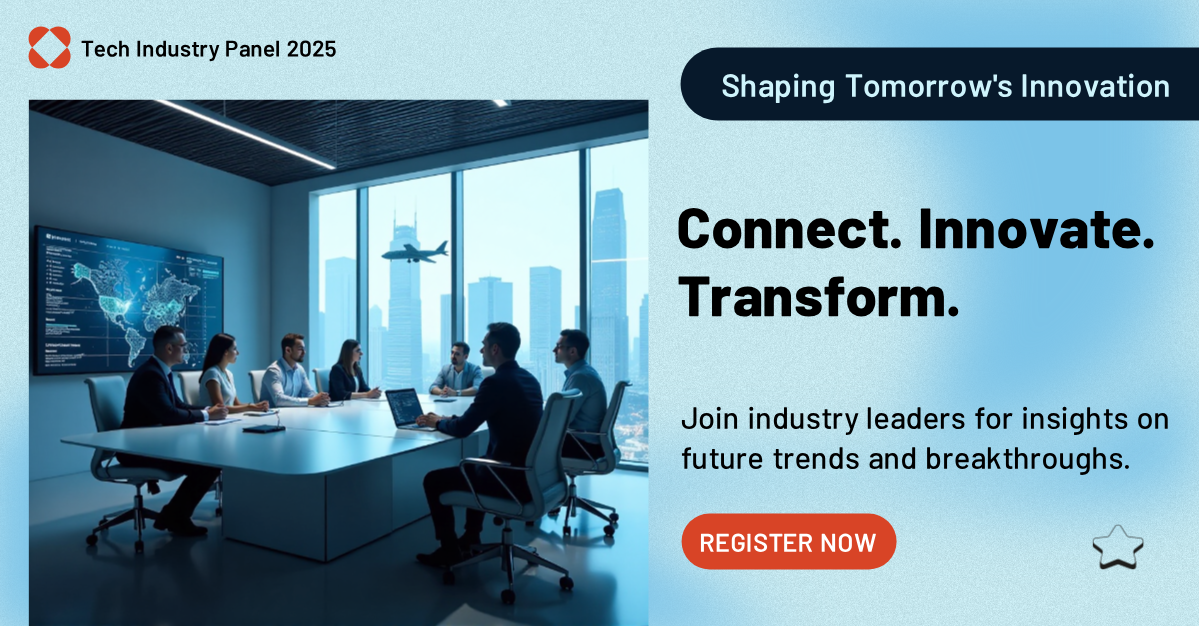 Tech Industry Panel Discussion 2025 LinkedIn Single Image Ad Template ...