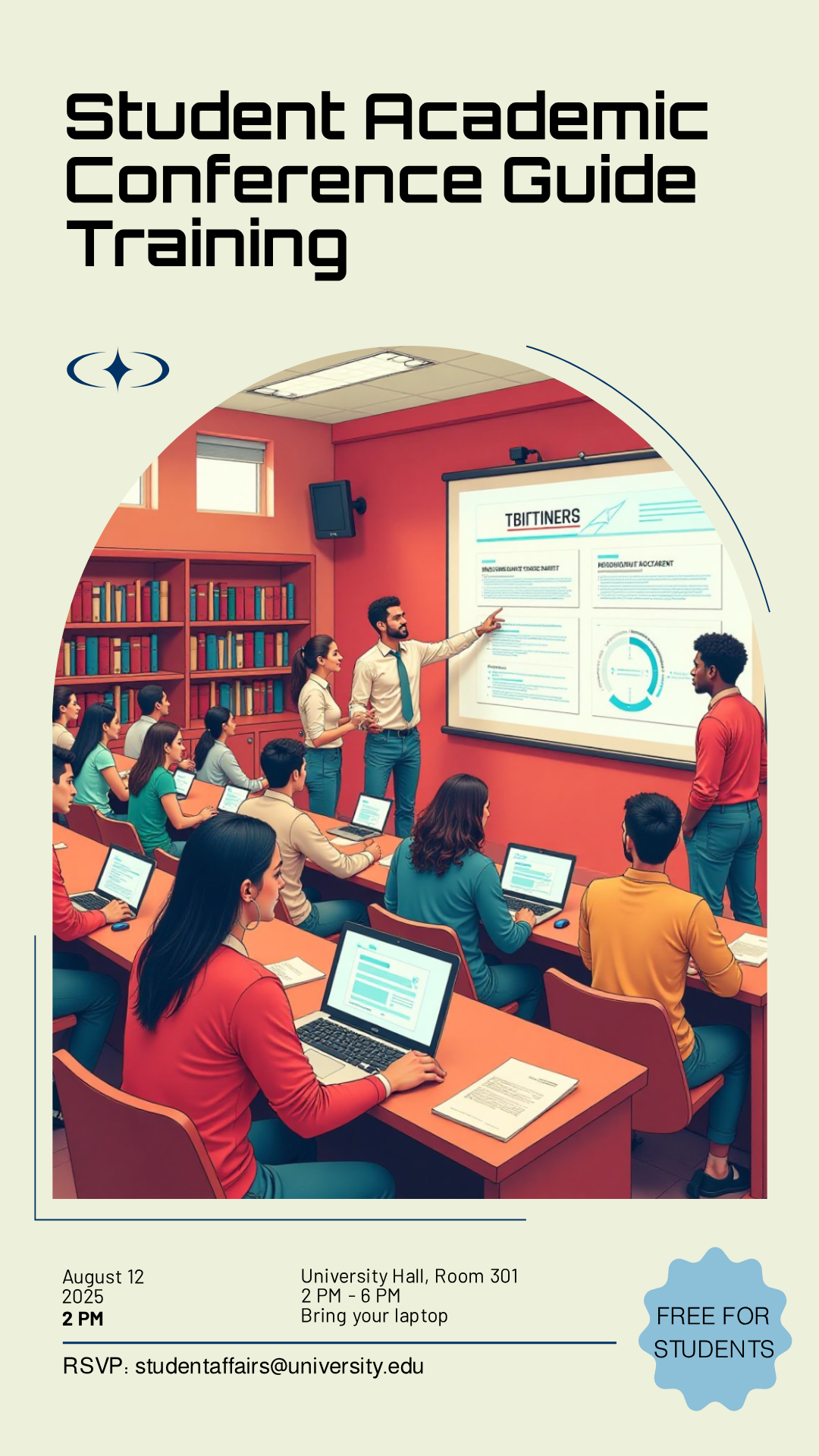 Student Academic Conference Guide Training Poster Template - AI Designs ...