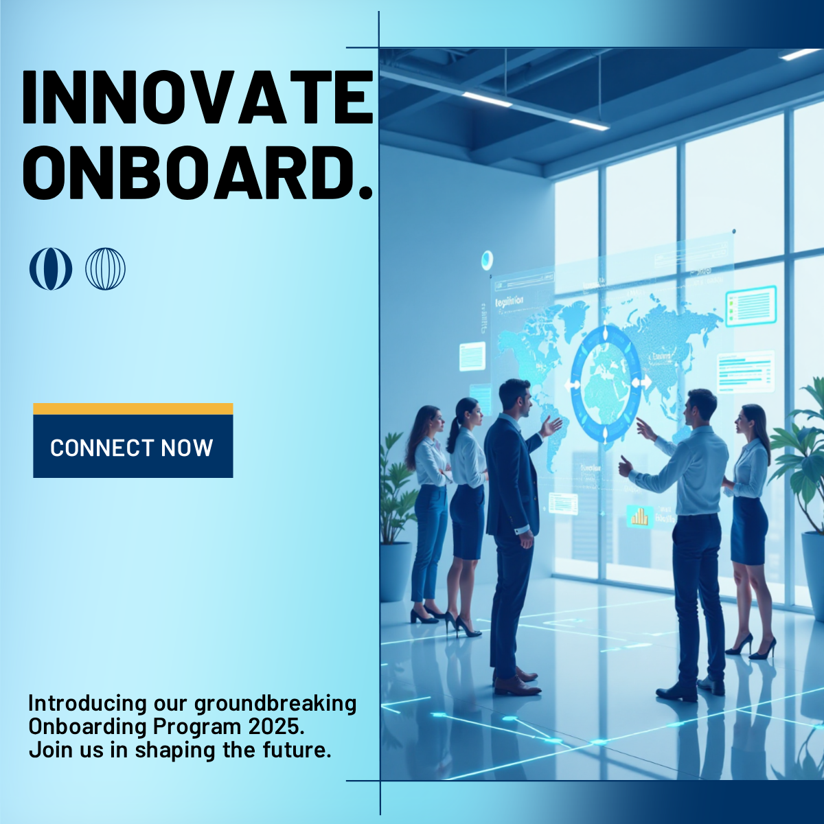 Blue White Photorealistic Innovative Onboarding Program 2025 Launch ...