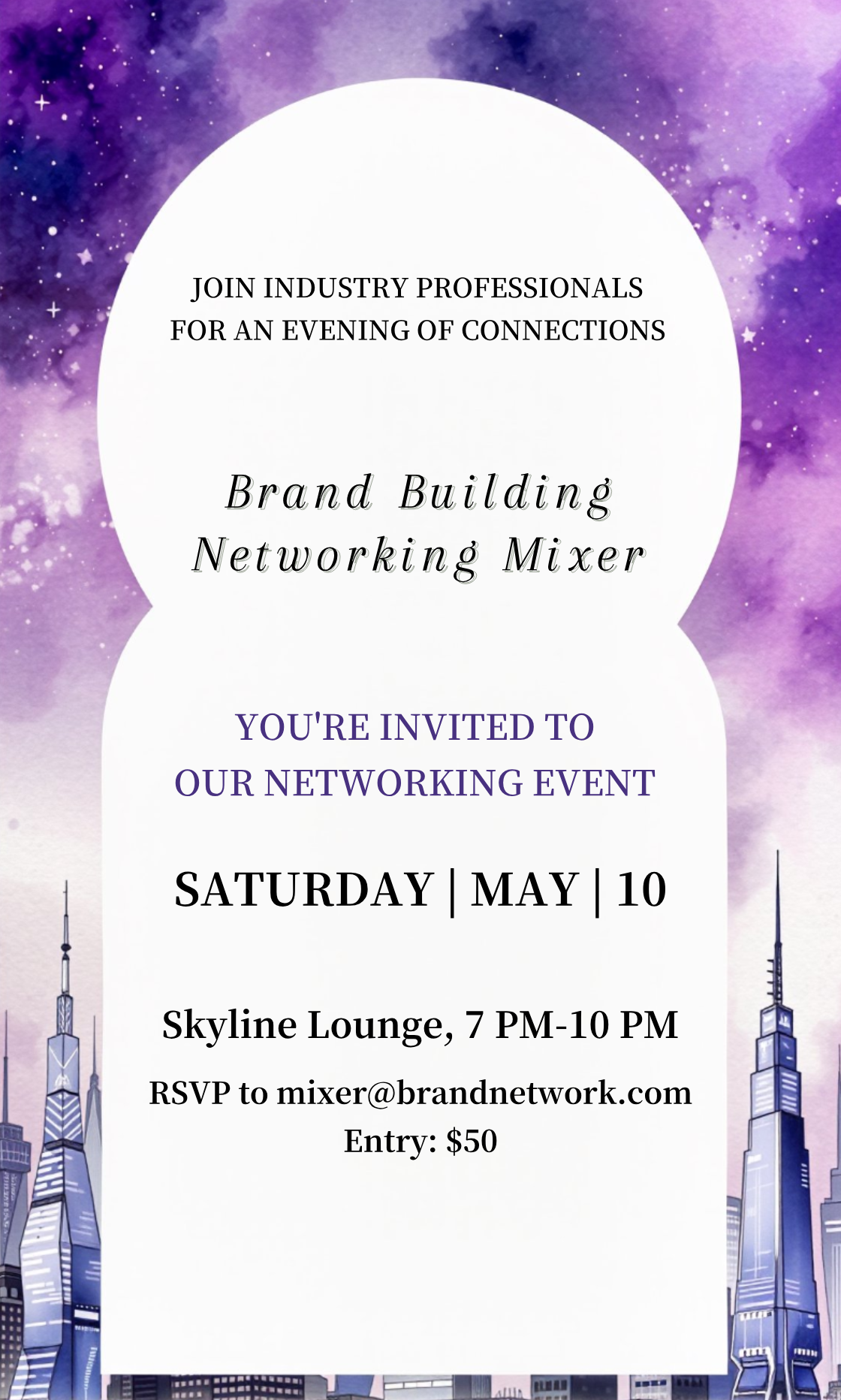 Brand Building Networking Mixer Invitation Template - AI Designs by ...