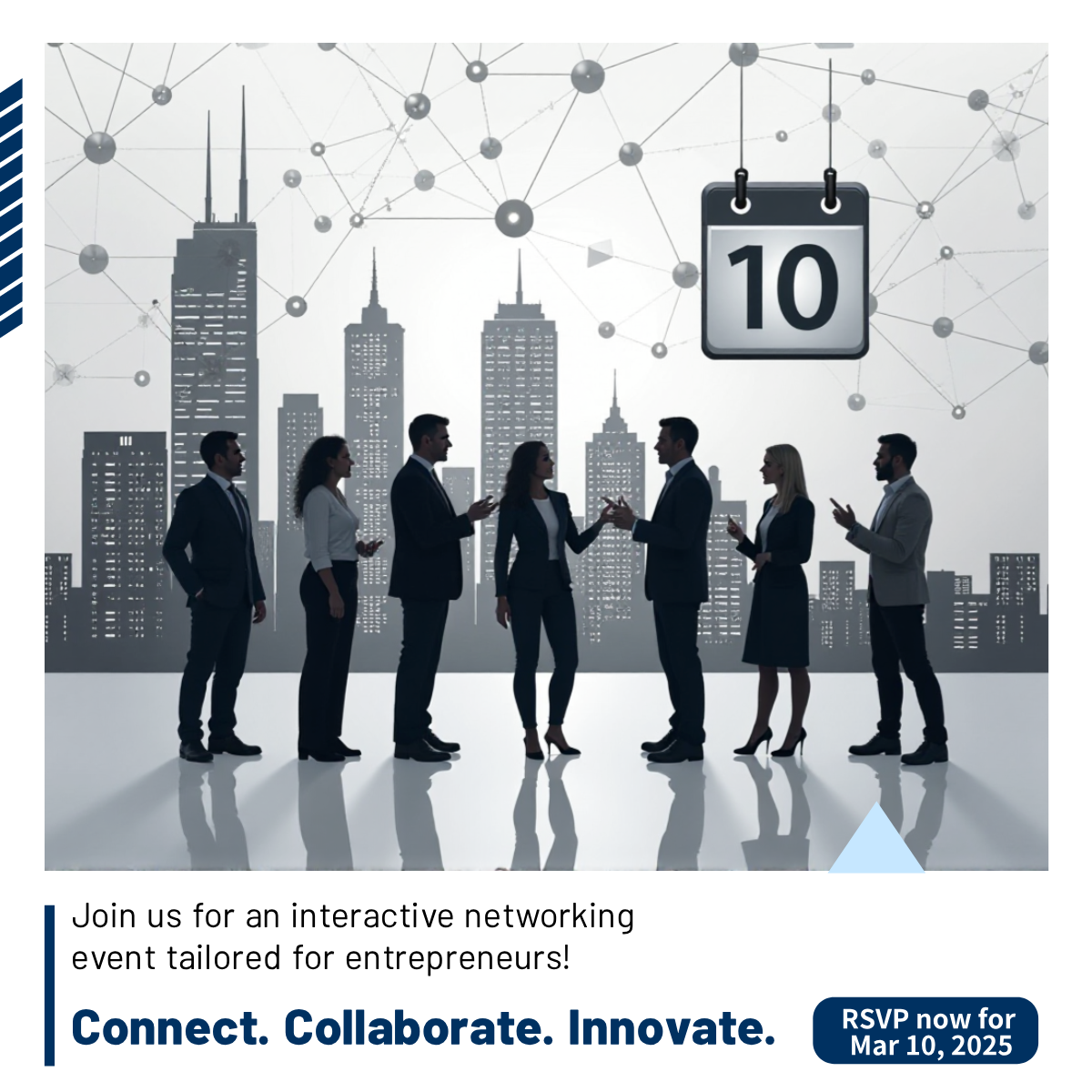 Interactive Networking Event LinkedIn Post Template - AI Designs by ...