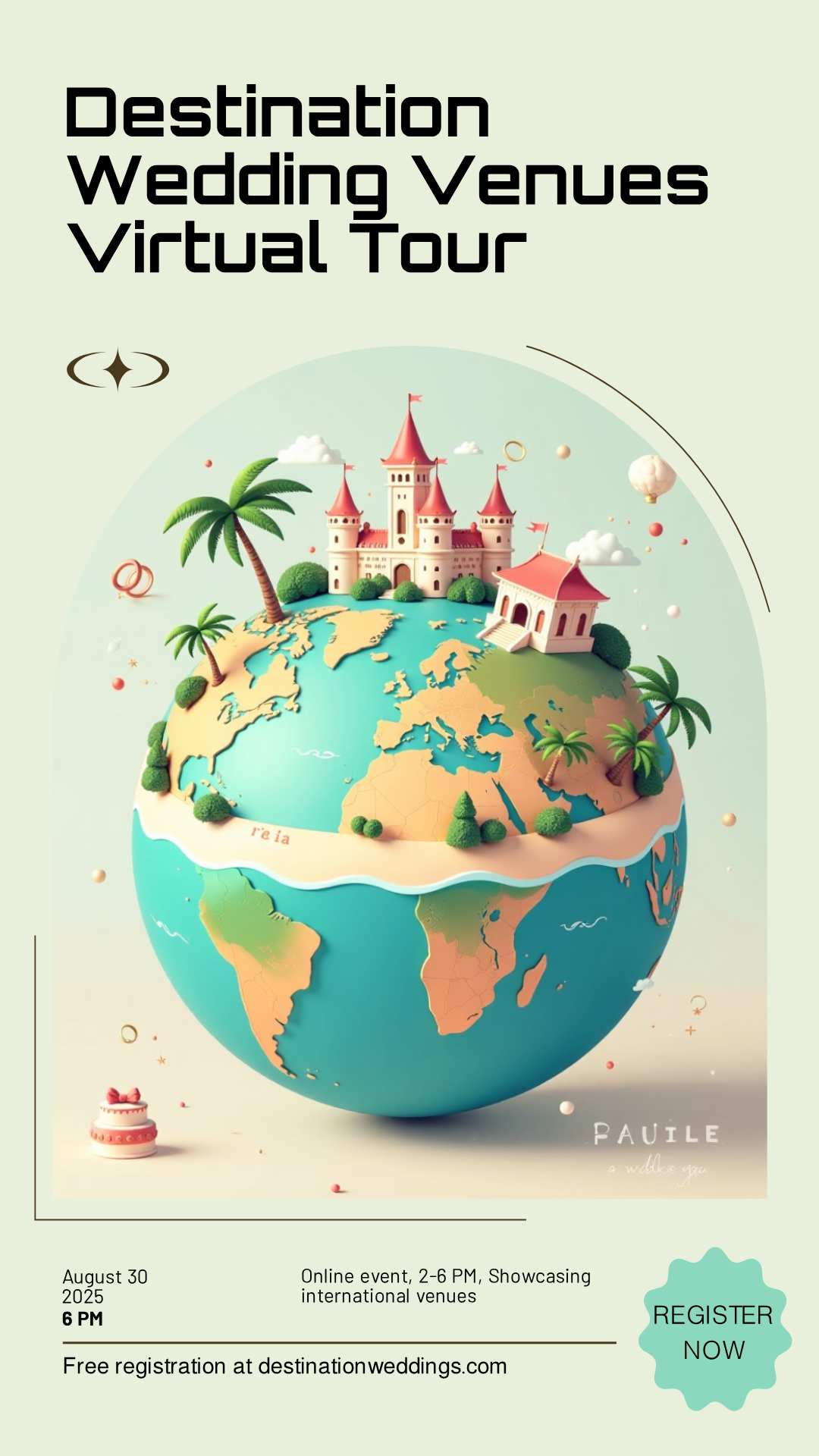 Destination Wedding Venues Tour Poster Template - AI Designs by MolyPix.AI