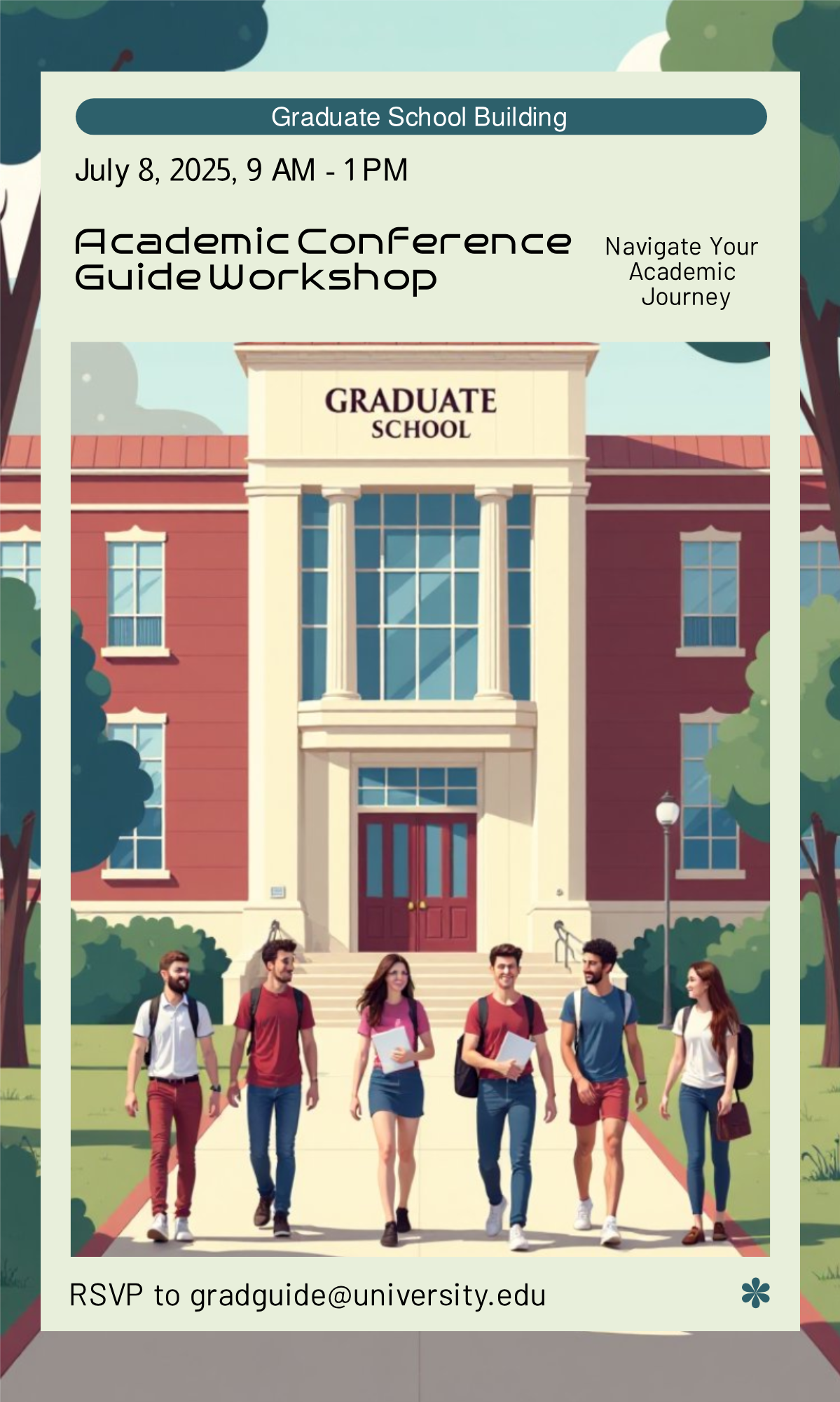 Graduate Academic Conference Guide Workshop Poster Template - AI ...