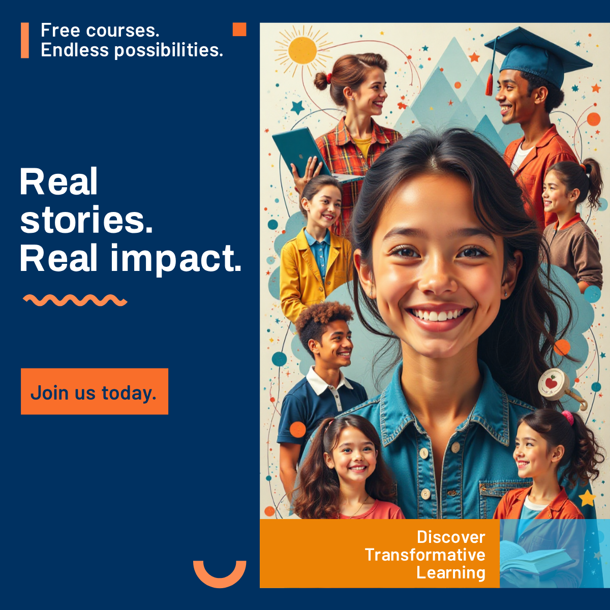 Free Online Learning Testimonials LinkedIn Post Template - AI Designs ...