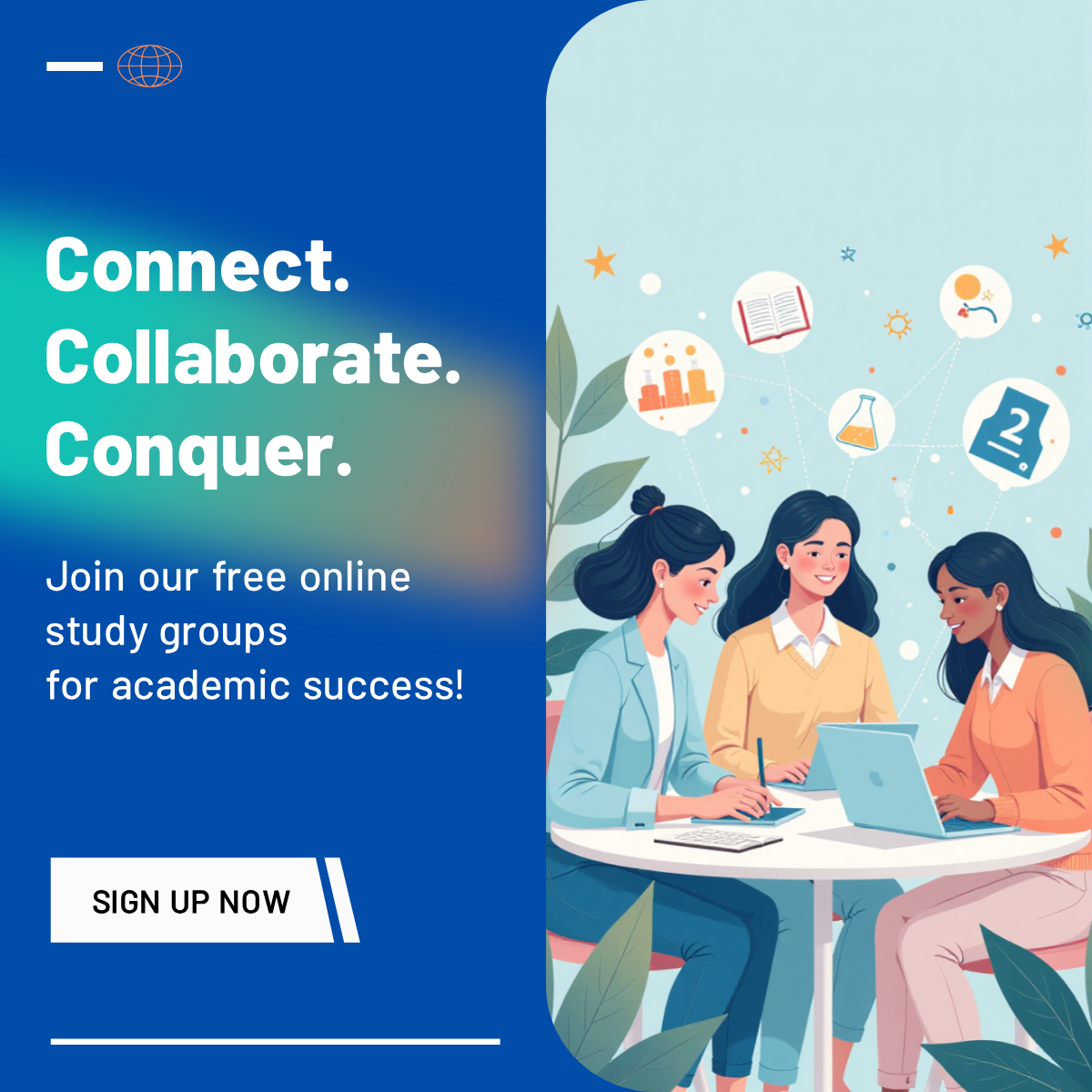 Free Online Learning Groups LinkedIn Post Template - AI Designs by MolyPix.AI