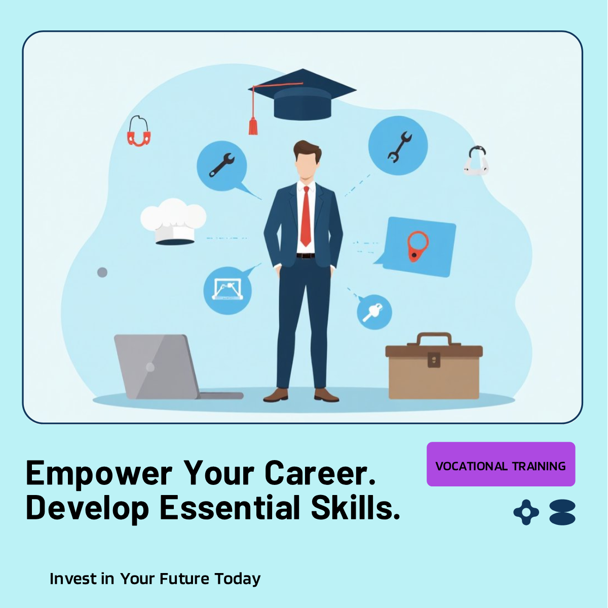 Vocational Training Definition Explained LinkedIn Post Template - AI ...