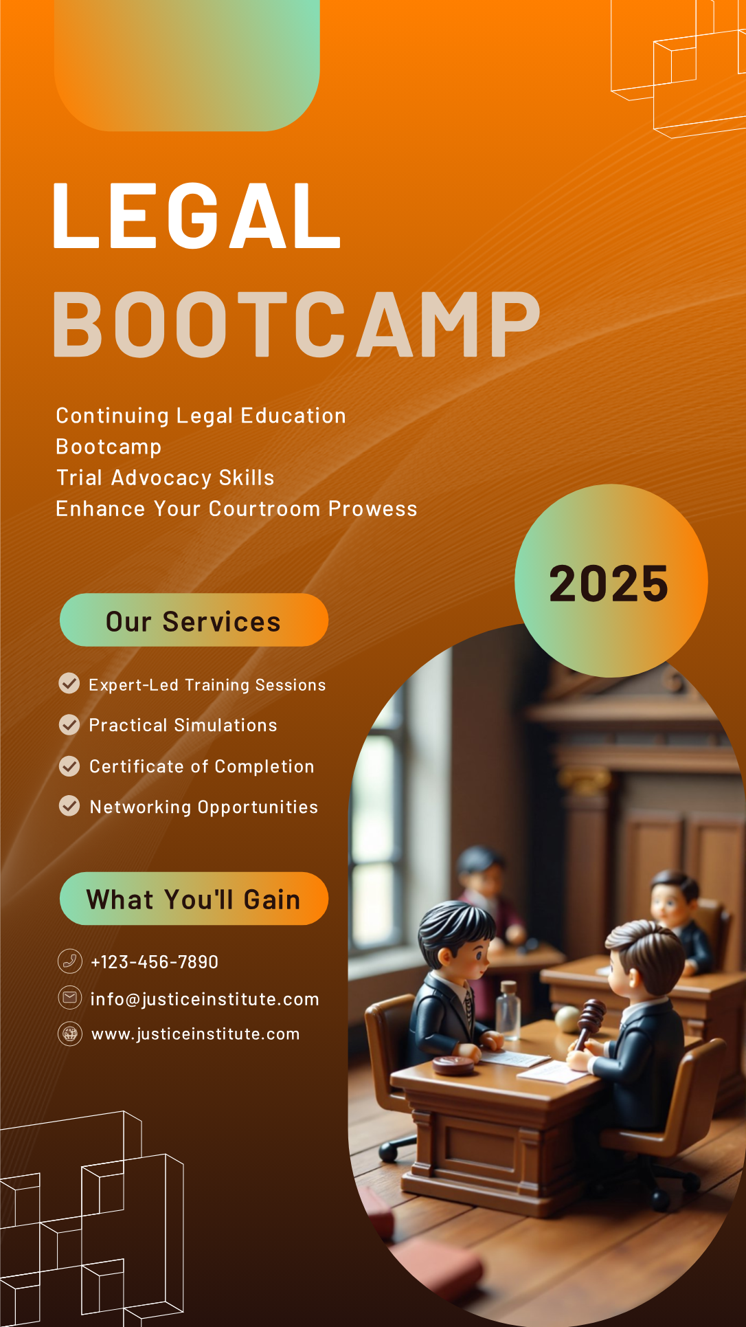 Continuing Legal Education Trial Advocacy Poster Template - AI Designs ...