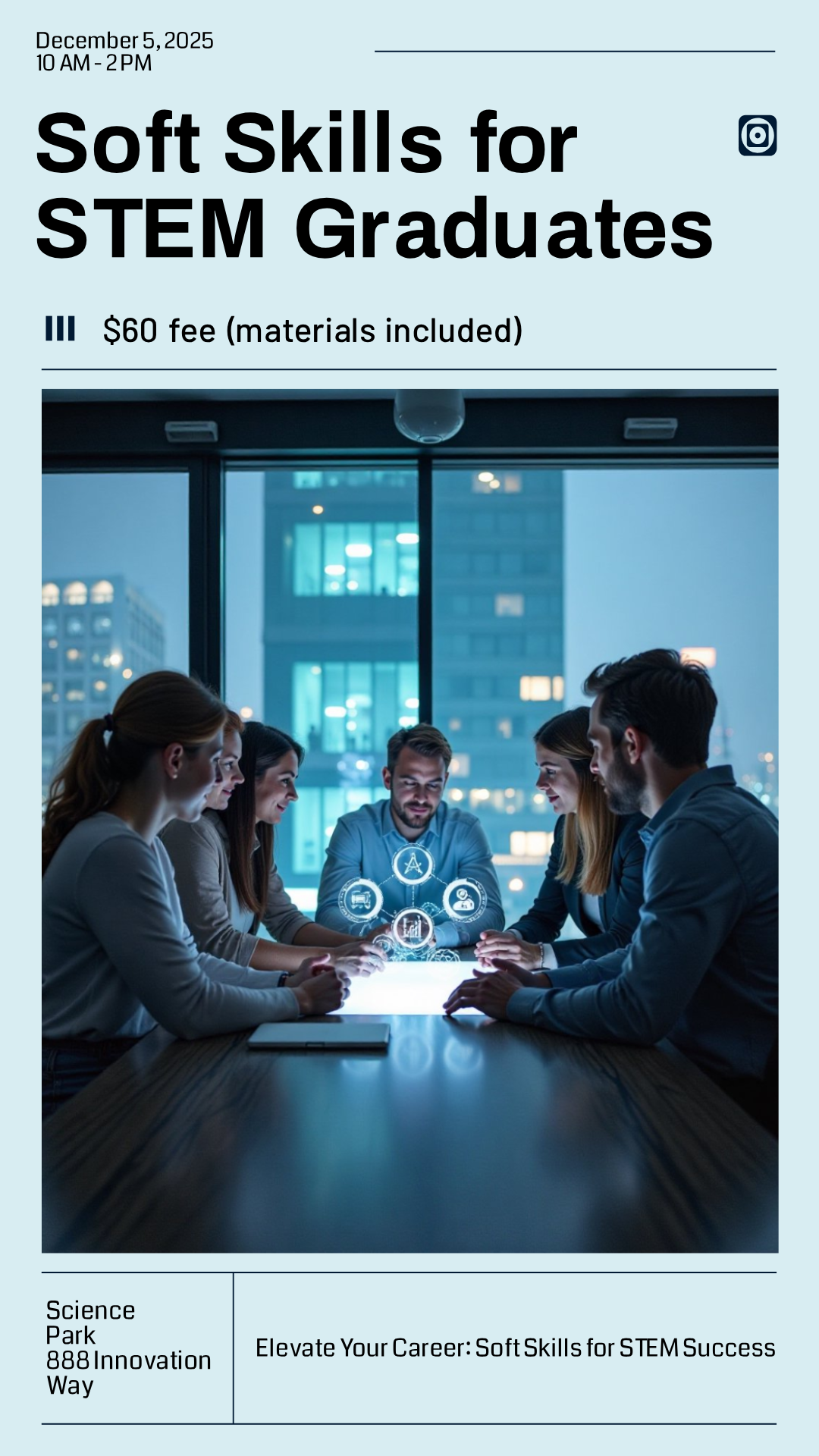 STEM Graduates Soft Skills Training Poster Template - AI Designs by ...