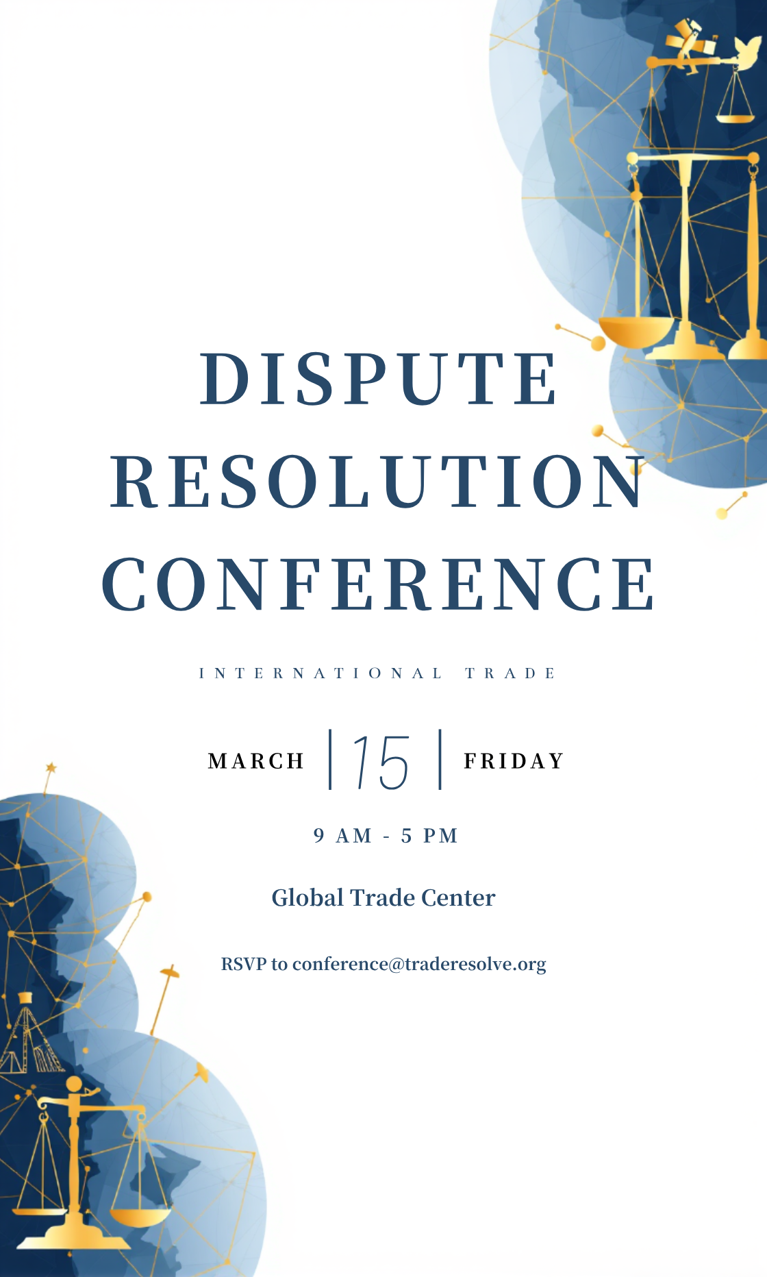 International Trade Dispute Resolution Conference Invitation Template ...