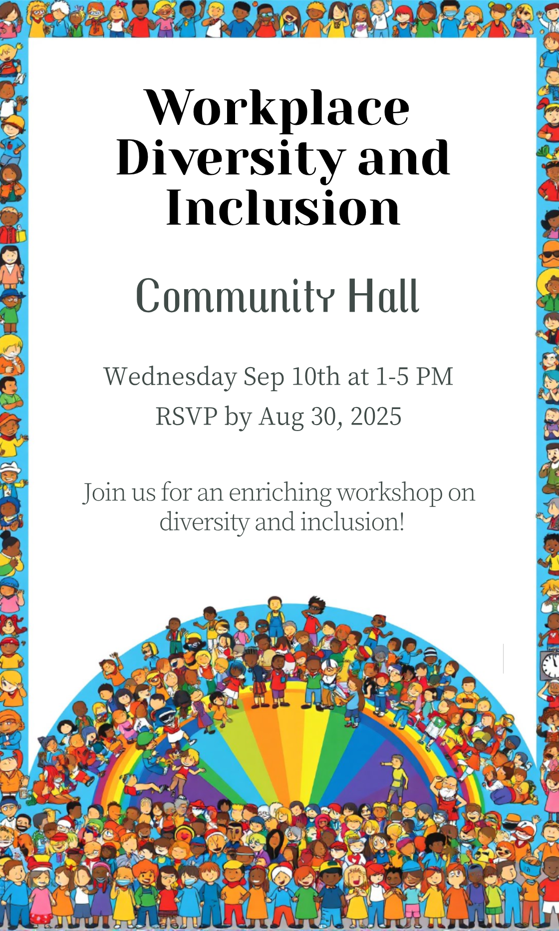 Diversity and Inclusion Workplace Skills Development Invitation ...