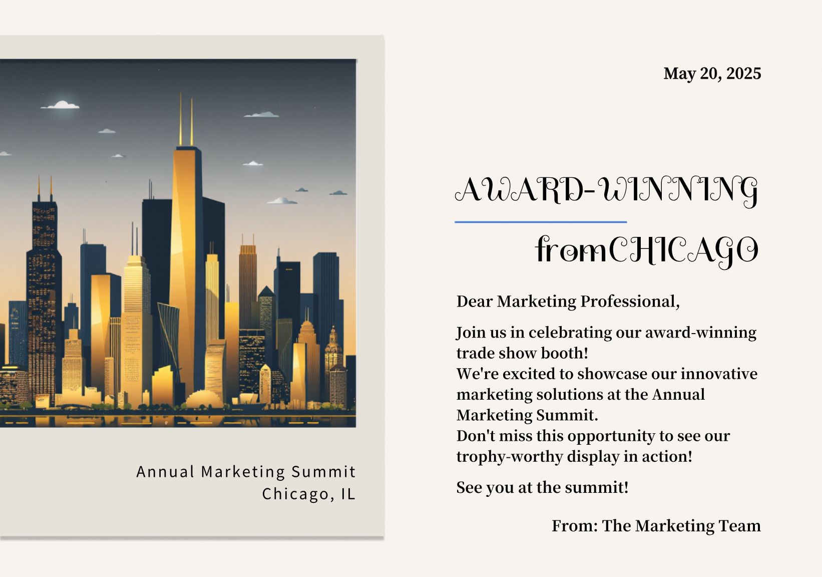Award-Winning Trade Show Booths Postcard Template - AI Designs by ...