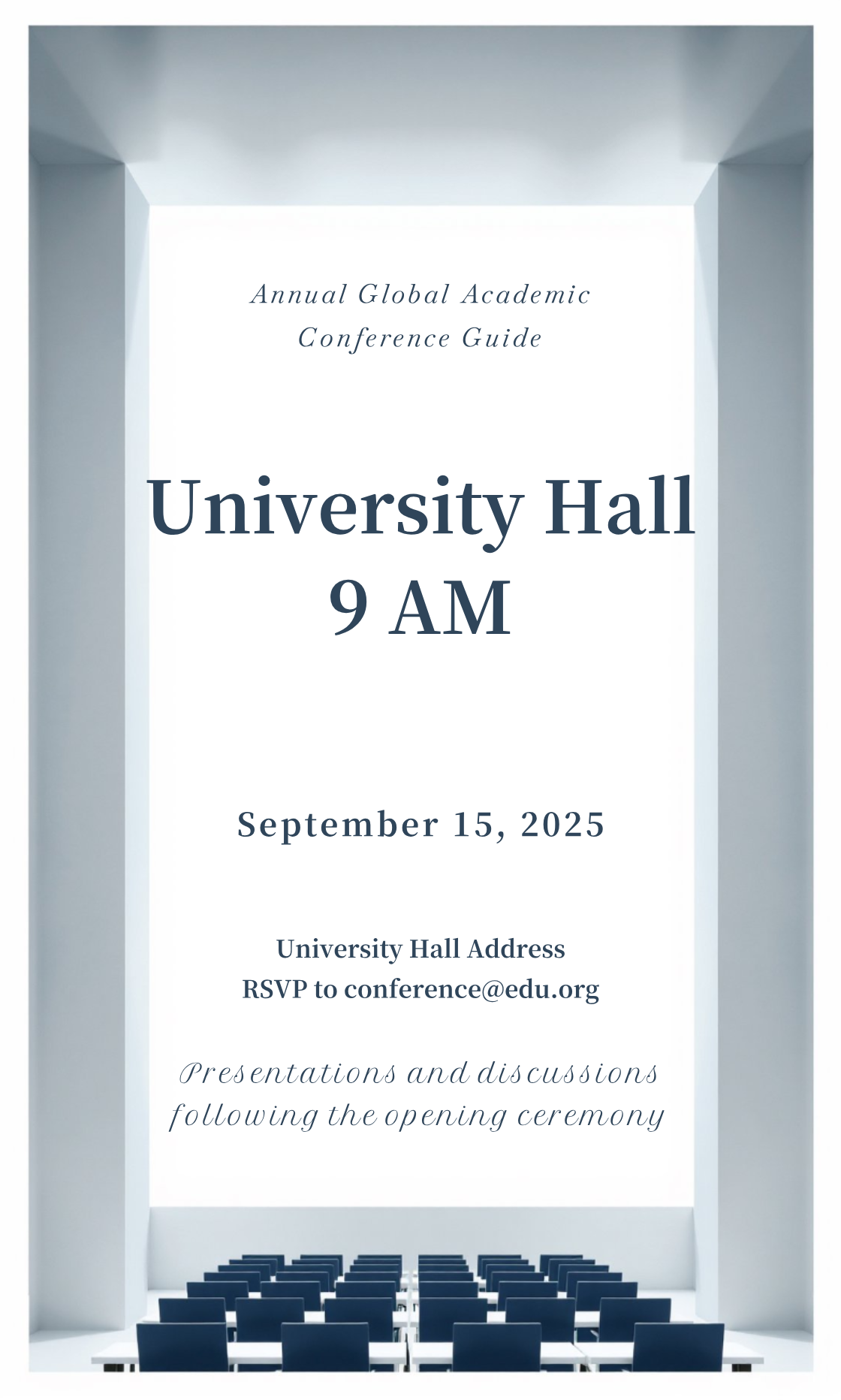 Annual Global Academic Conference Guide Invitation Template - AI ...