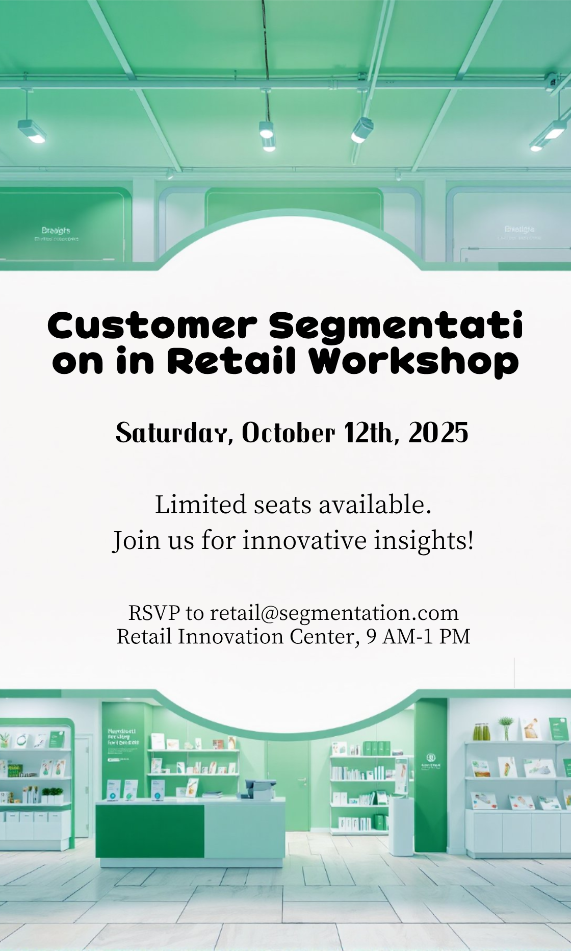 Customer Segmentation in Retail Invitation Template - AI Designs by ...