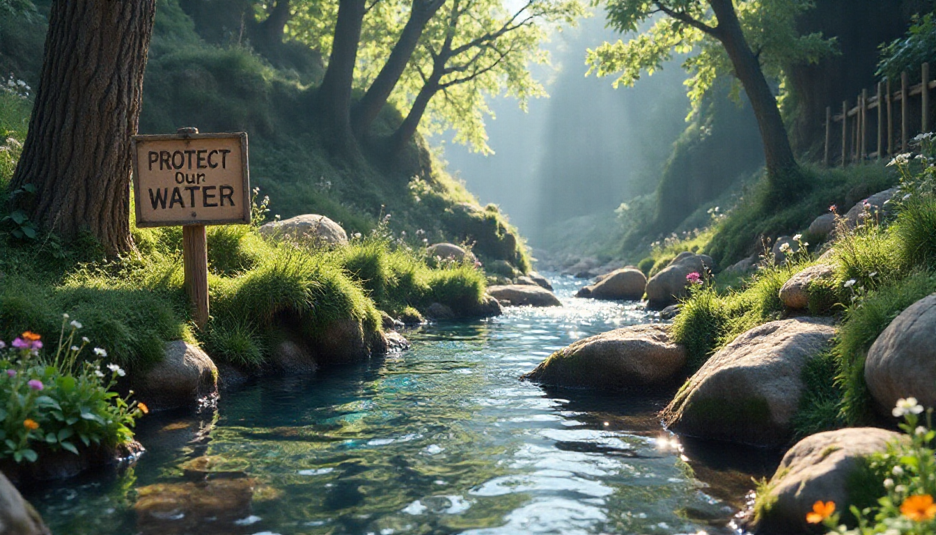 Mountain Spring Water Source Protection Image Template - AI Designs by ...
