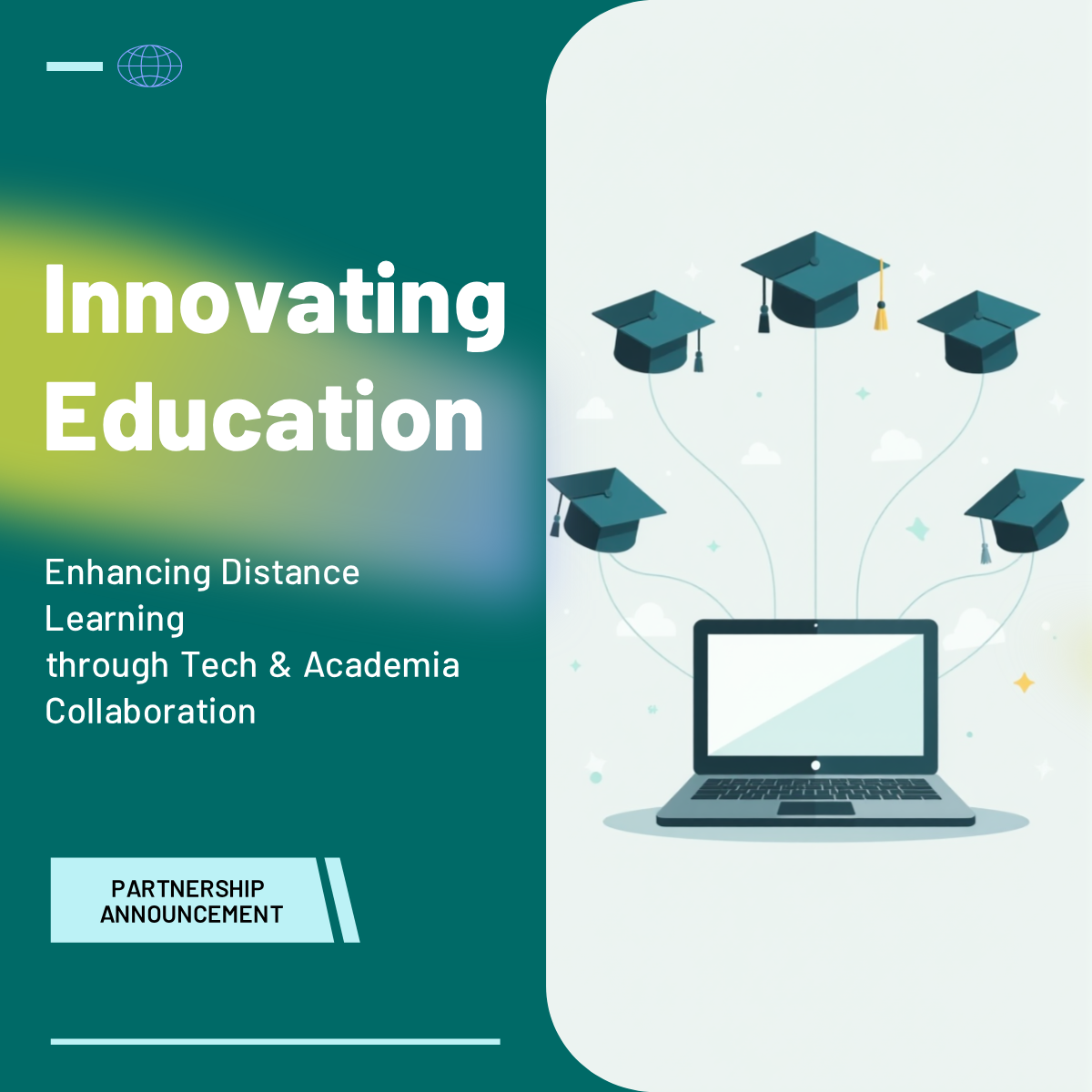 Gray Teal Flat Illustration Enhanced Distance Learning Programs ...